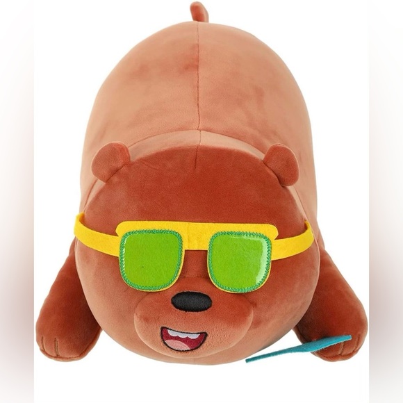 miniso | Toys | We Bare Bears Miniso Lying Grizzly Plush Cartoon ...